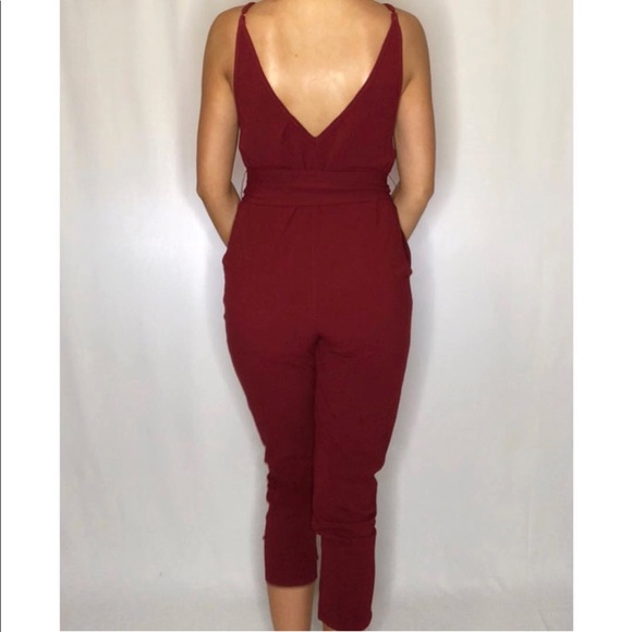 Pants & Jumpsuits | Wine Jumpsuit | Poshmark